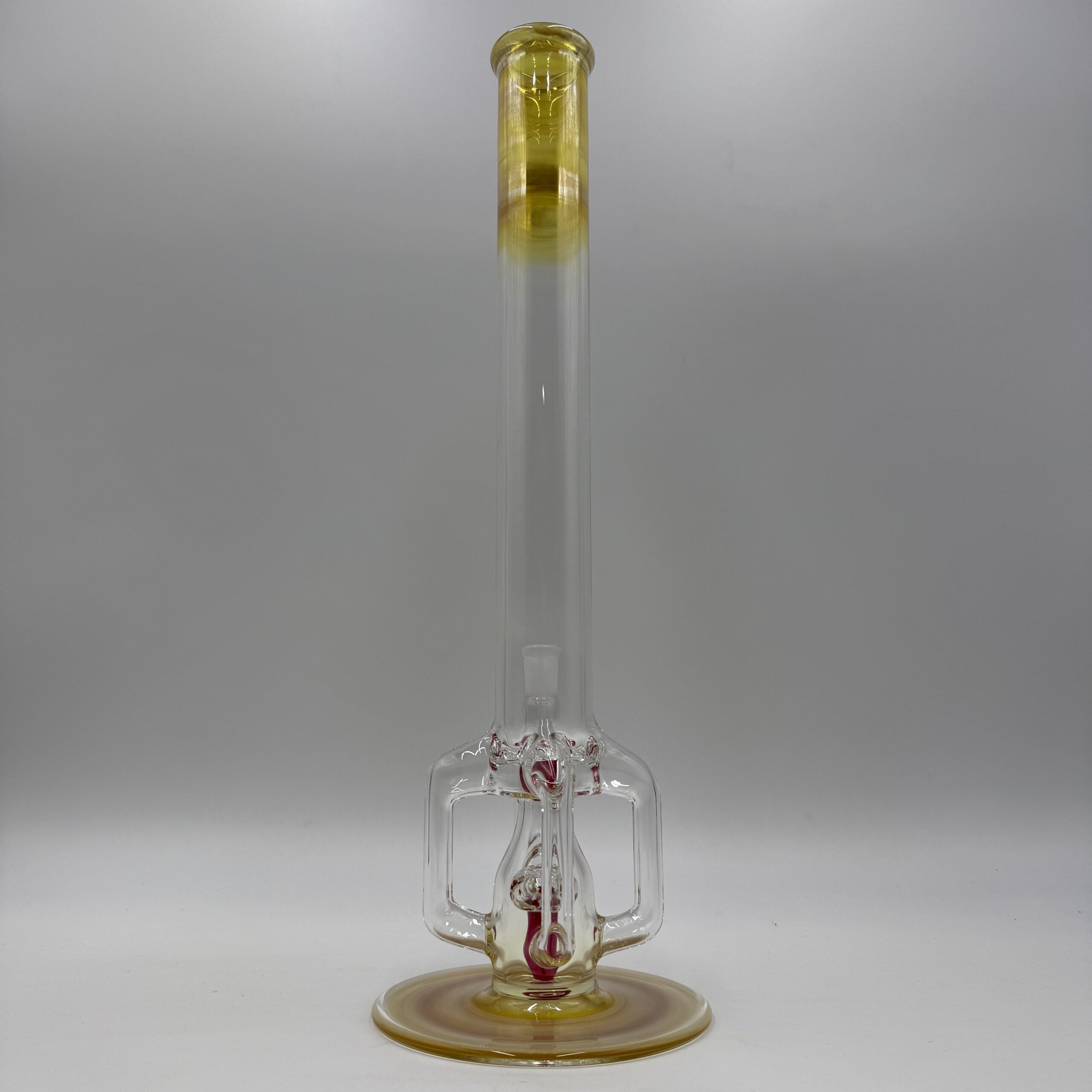 Experimental Triple Drain Crows Nest 4 Hole Silver Fume in Gold Ruby ...